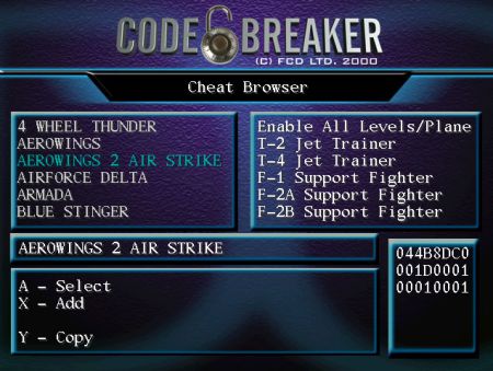 CodeBreaker – SEGA-DC.DE